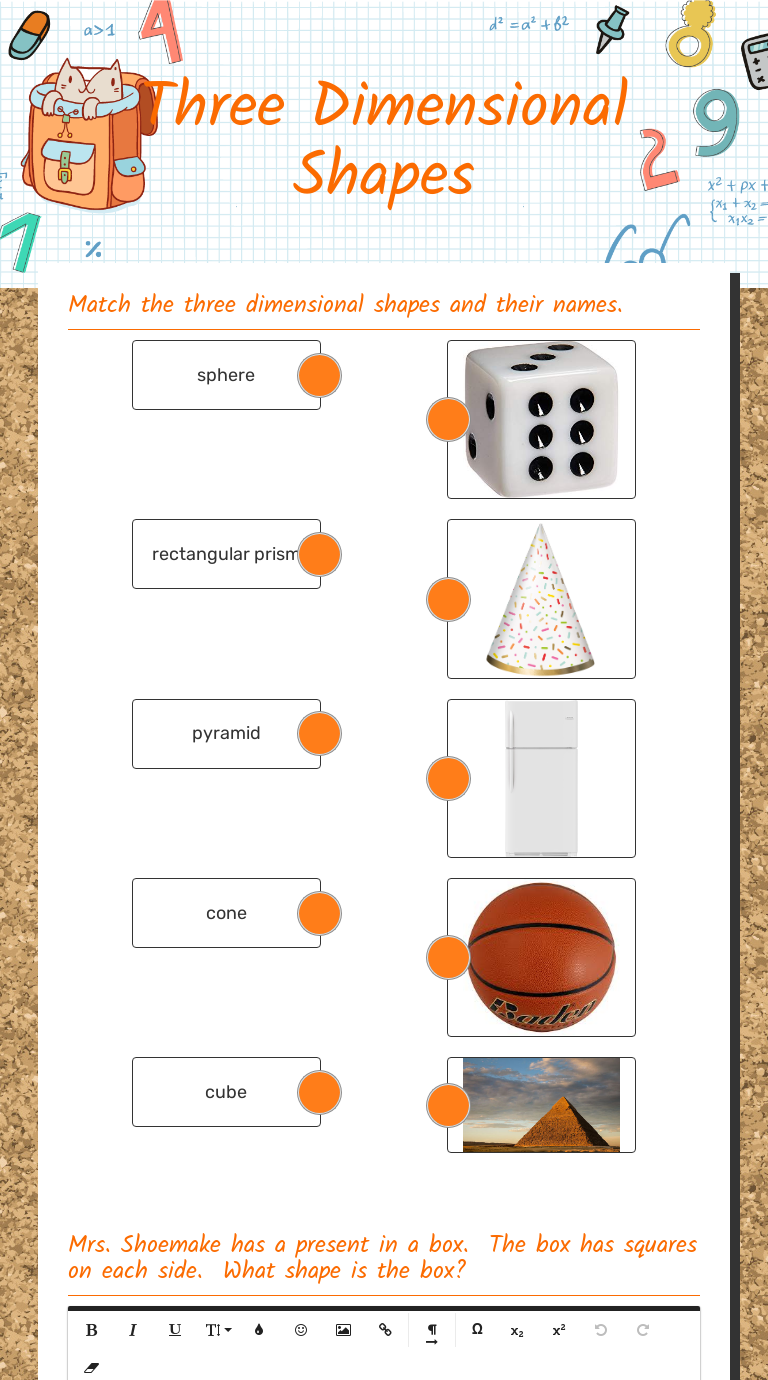 Three Dimensional Shapes | Interactive Worksheet by Laina Shoemake ...
