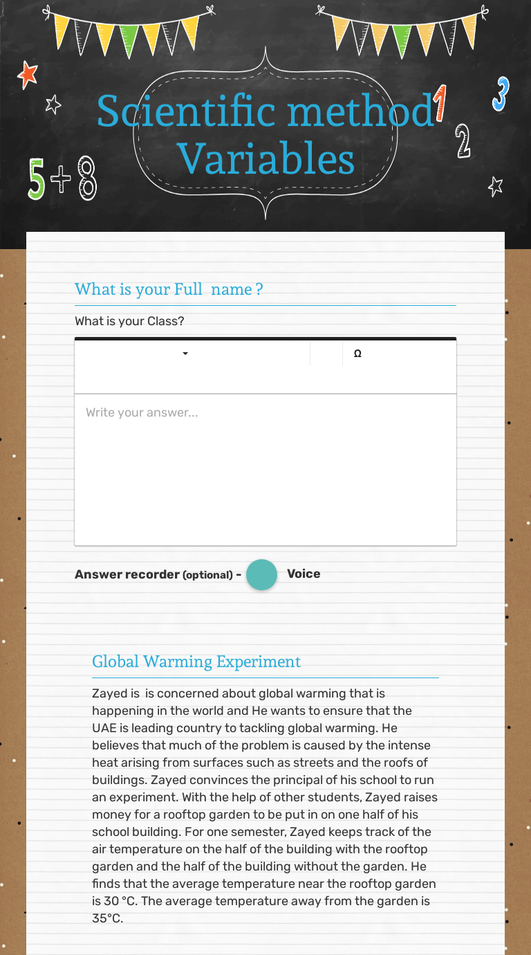 Scientific method Variables | Interactive Worksheet by Samer Dabous ...