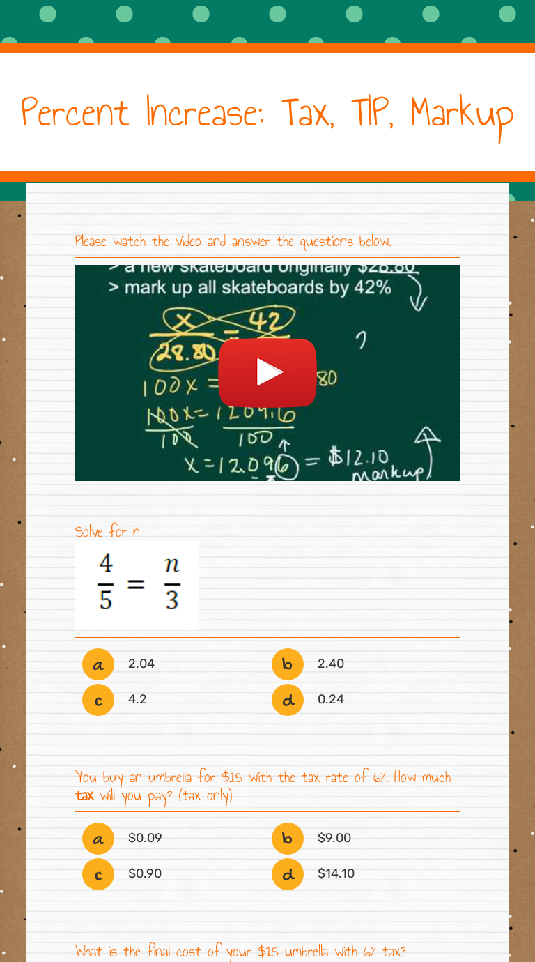 percent-increase-tax-tip-markup-interactive-worksheet-by-andre