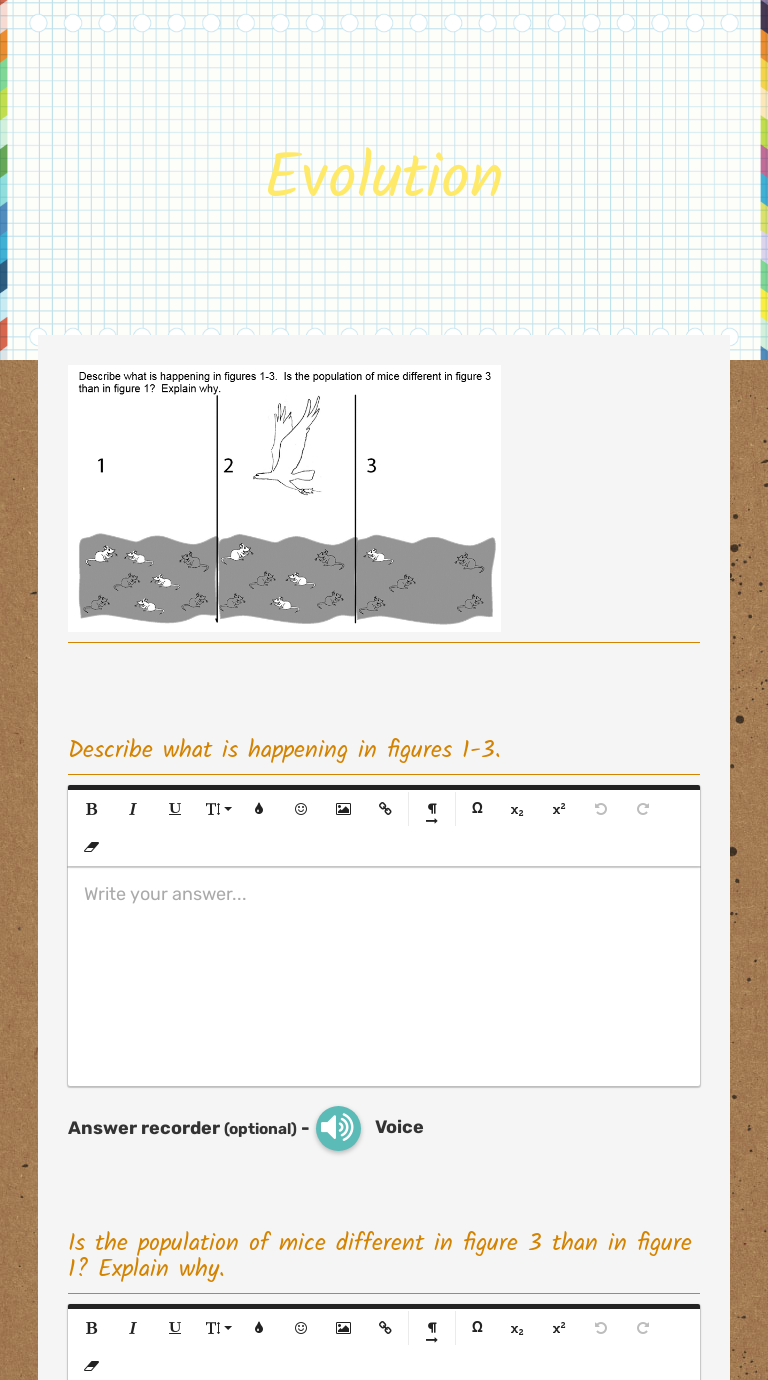 Evolution | Interactive Worksheet by Kimberly Kelleher | Wizer.me