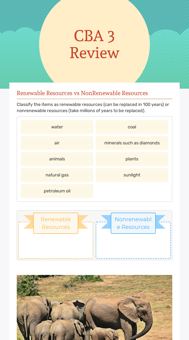 CBA 3 Review | Interactive Worksheet by Pamela Martin | Wizer.me