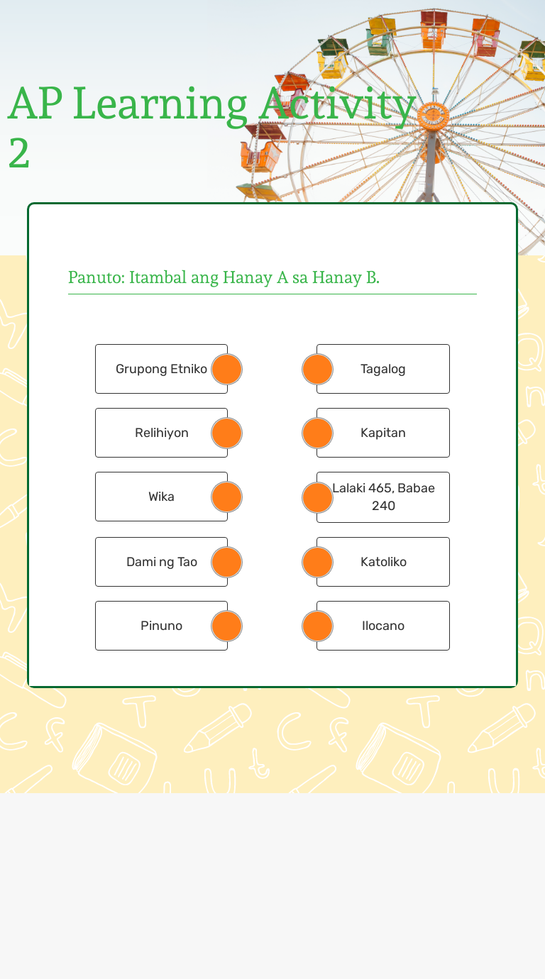 AP Learning Activity 2 | Interactive Worksheet by Wendy Lynne Muan ...