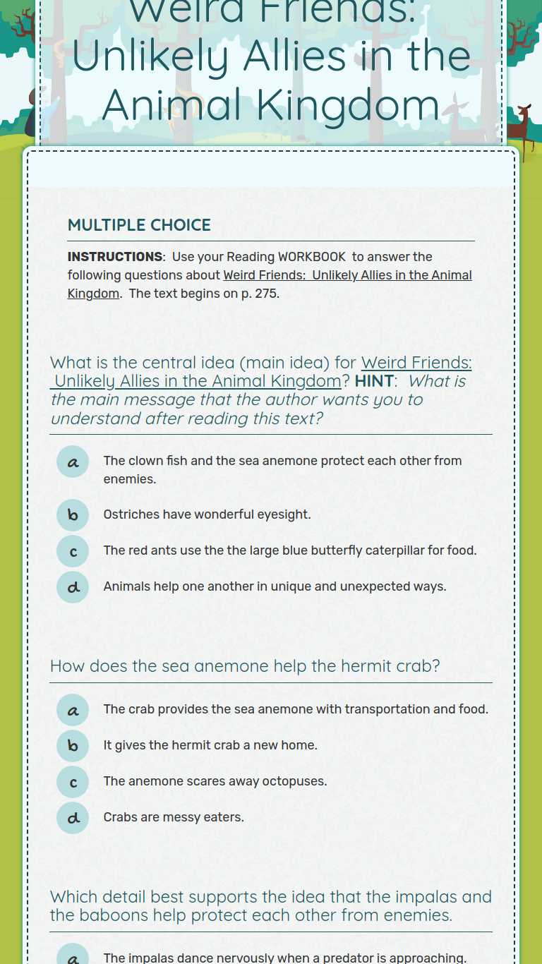 Weird Friends: Unlikely Allies in the Animal Kingdom | Interactive ...