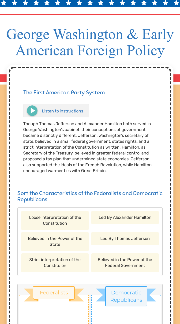 George Washington & Early American Foreign Policy | Interactive ...