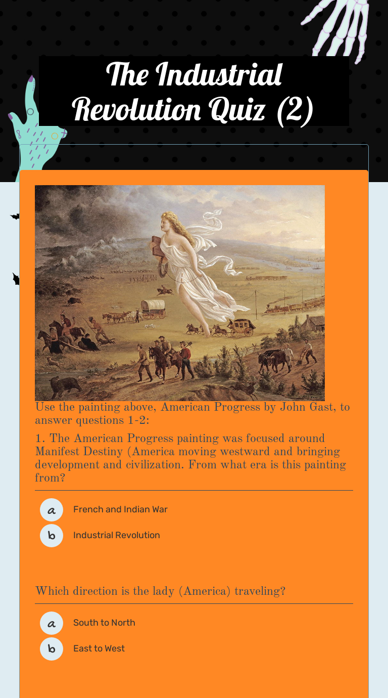 Manifest Destiny Painting Worksheet
