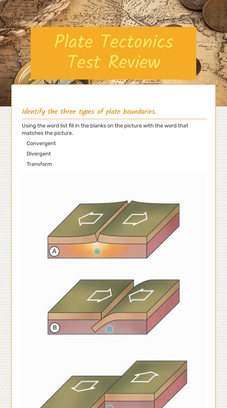 Plate Tectonics Test Review
