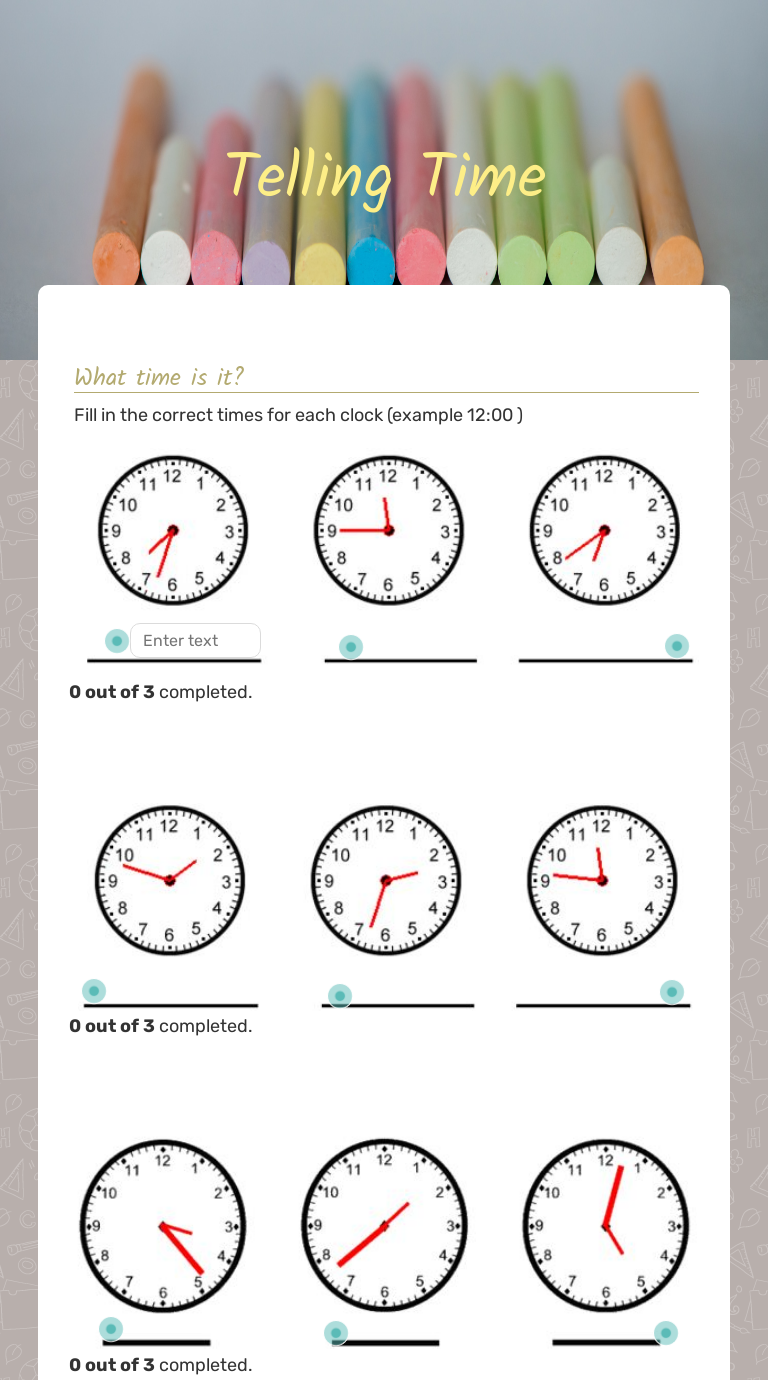 Telling Time Interactive Worksheet By Siti Hamada Riduan Wizer me