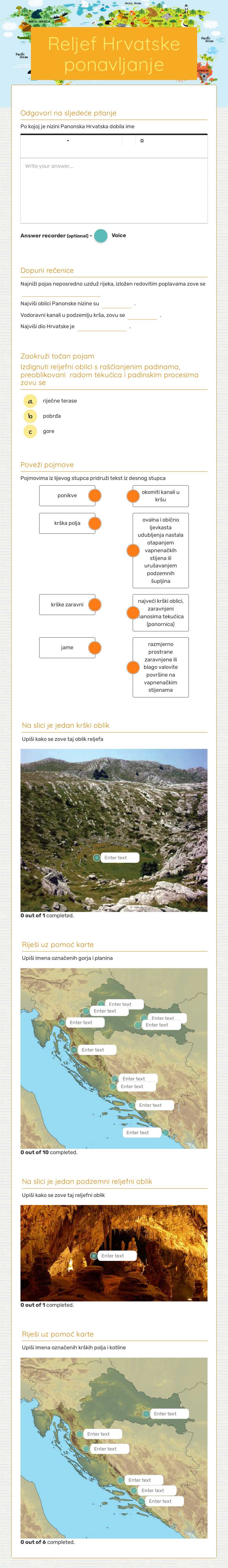 Master Croatia's relief features! Quiz yourself on plains, mountains ...