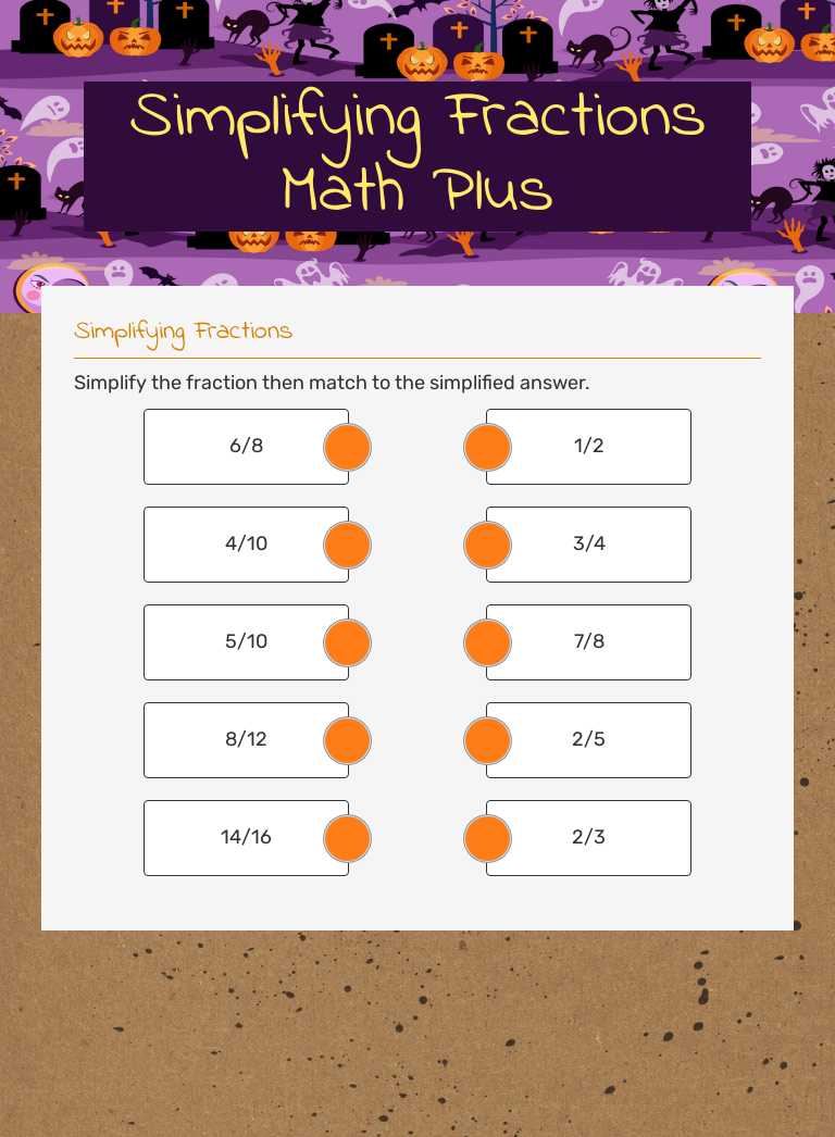 Simplifying Fractions Math Plus by Tiffany Young | Interactive ...