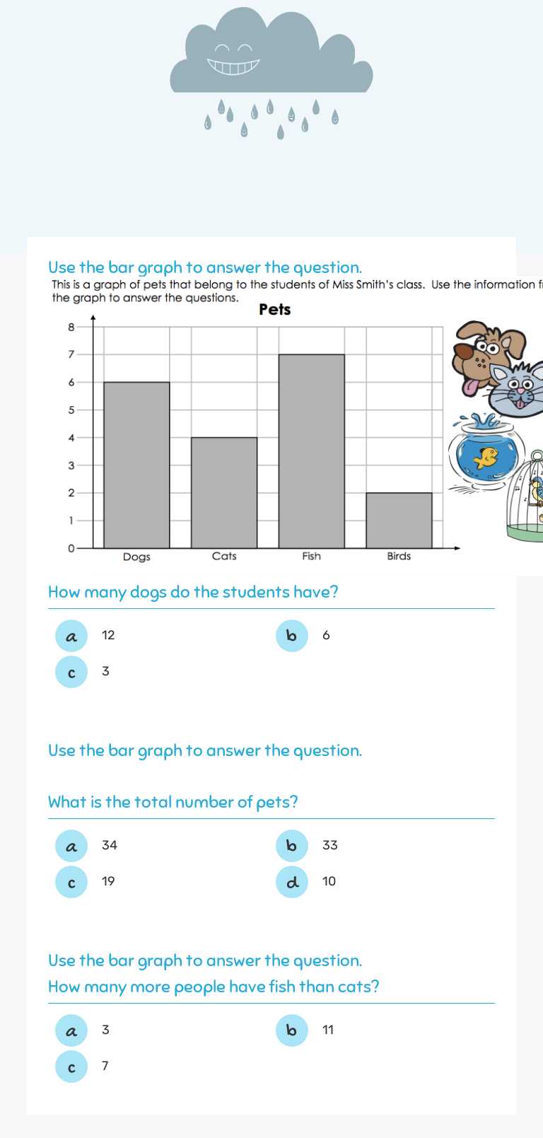 More Bar Graph Fun by Sarah Murphey | Interactive Worksheet | Wizer.me