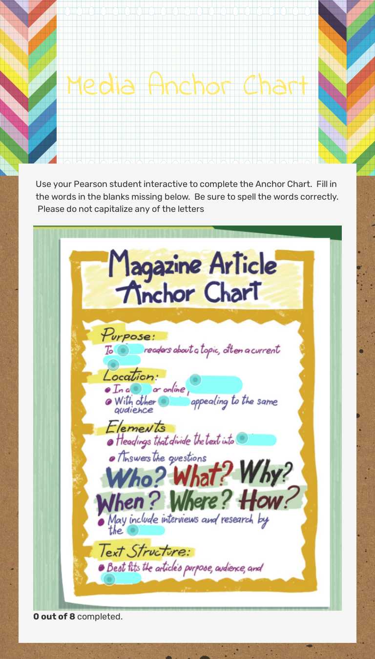 Master media terms with our interactive Anchor Chart worksheet! | Media ...
