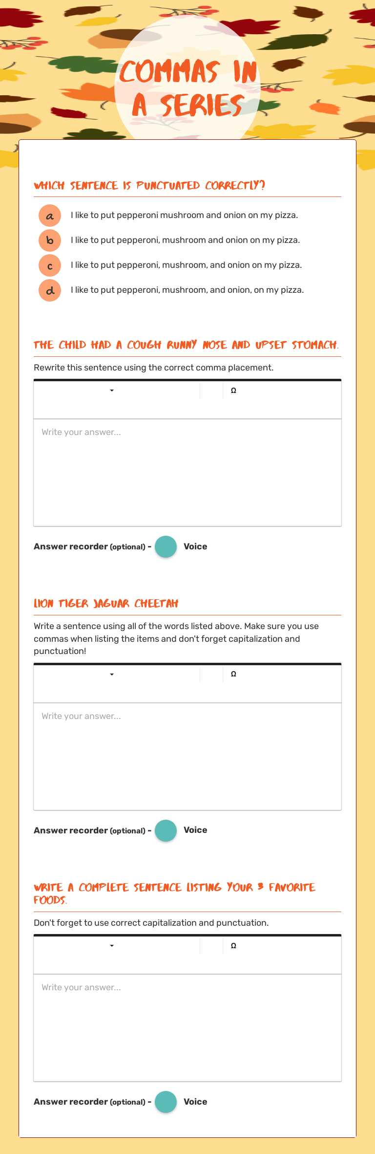 Master commas in a series with fun ELA practice! Learn comma rules for ...