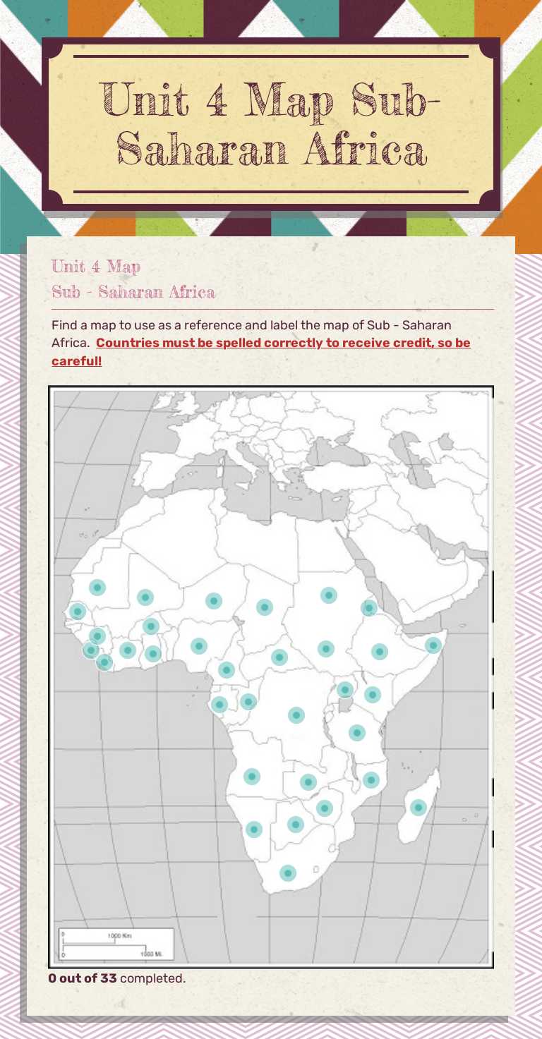 Master Sub-Saharan Africa's geography by labeling countries on a map ...