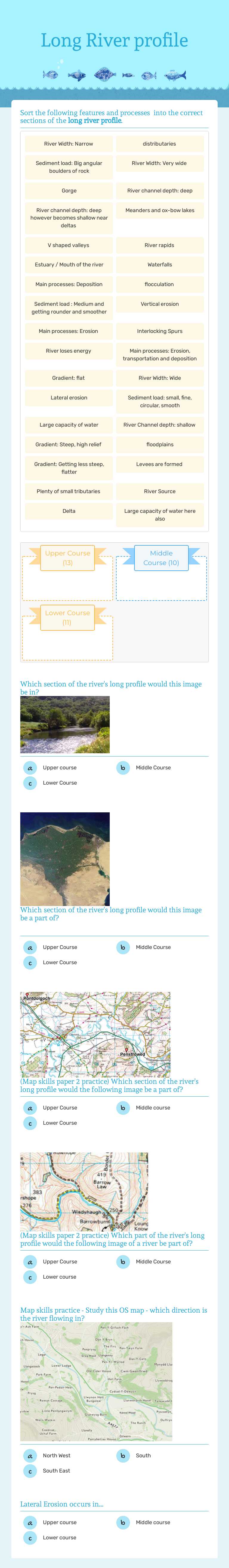 Long River profile by Laura Llewellyn | Interactive Worksheet | Wizer.me