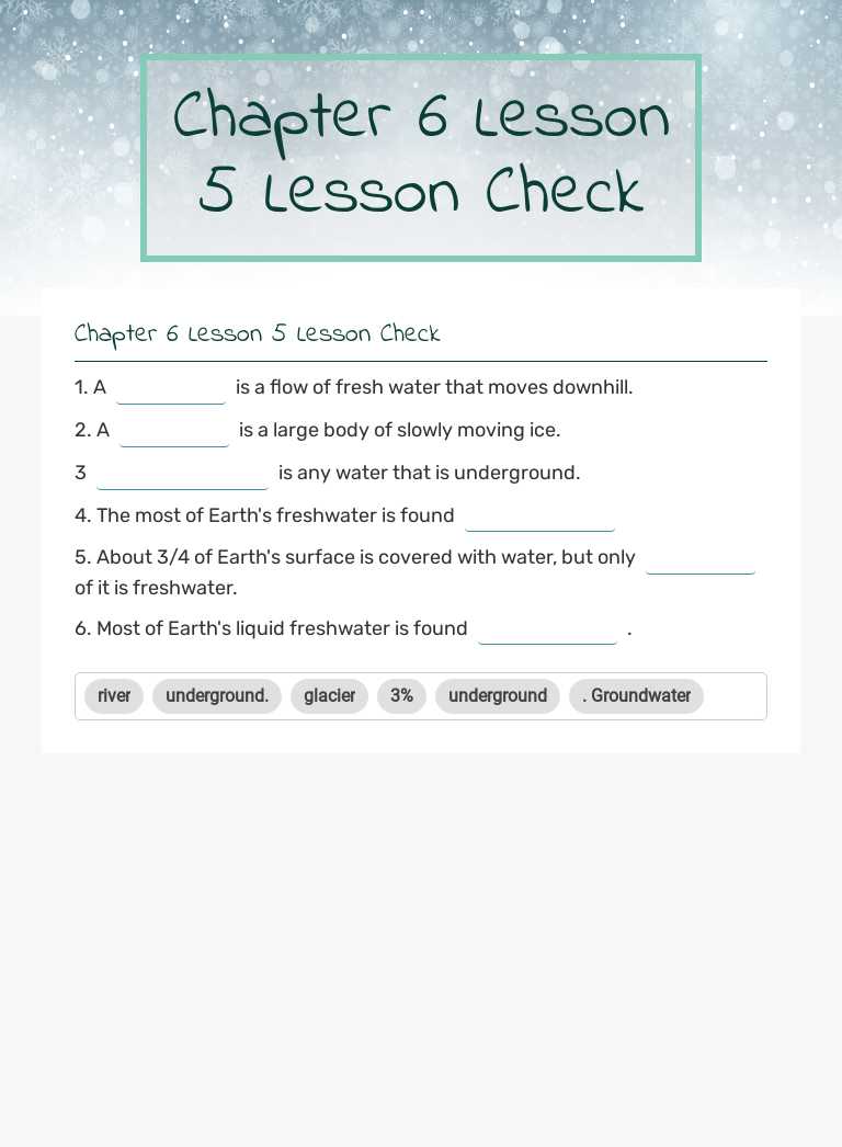 Chapter 6 Lesson 5 Lesson Check by Patricia Burroughs | Interactive ...