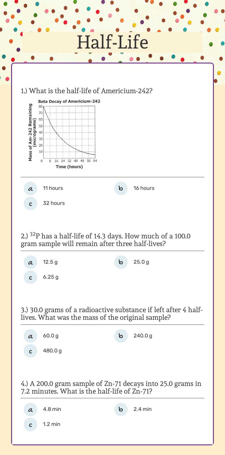 Solve half-life problems and master radioactive decay calculations ...