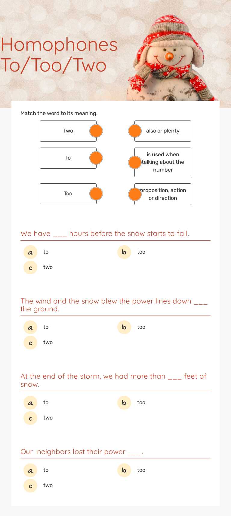 Master 'to', 'too', and 'two' homophones! | Homophones To/Too/Two by ...