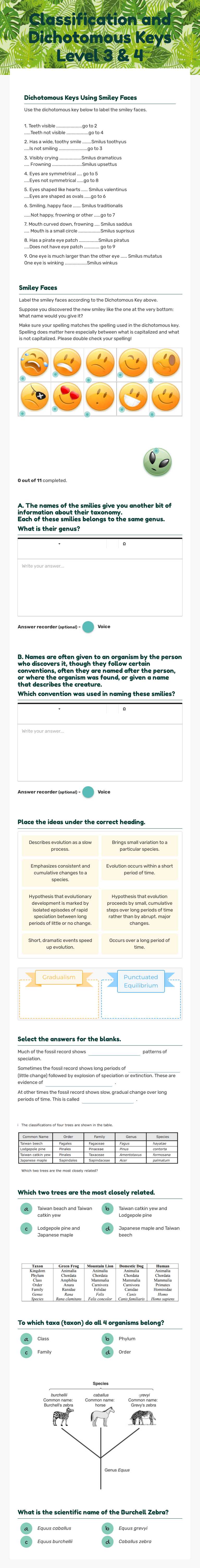 Unlock biological secrets with dichotomous keys! | Classification and ...