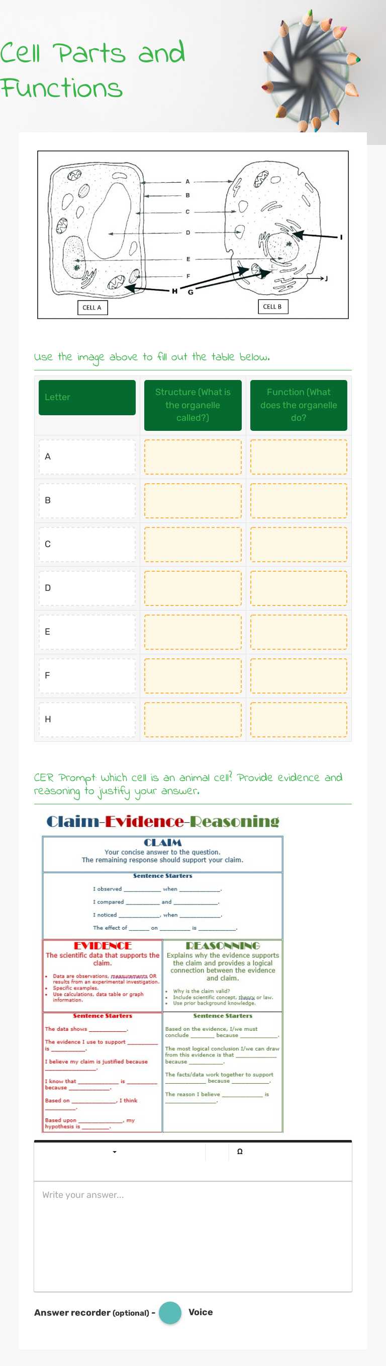 Learn cell parts & functions! Label diagrams & match organelles. Master ...