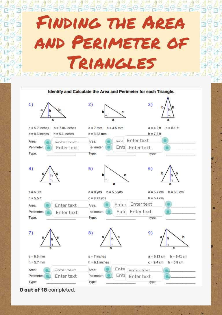 Master triangle area and perimeter calculations! | Finding the Area and ...