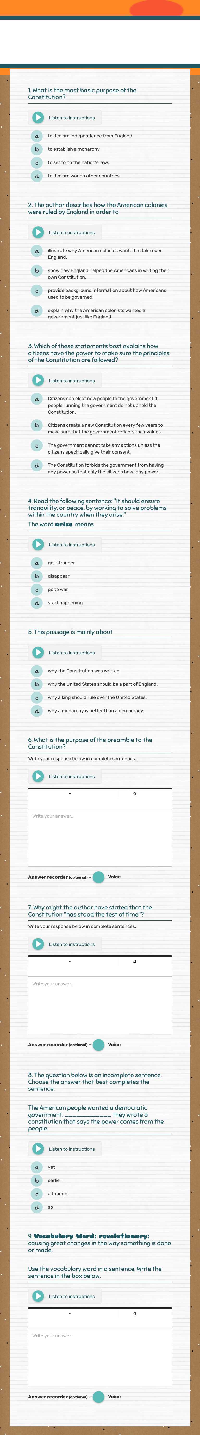 Learn about the Preamble to the US Constitution! | American government ...