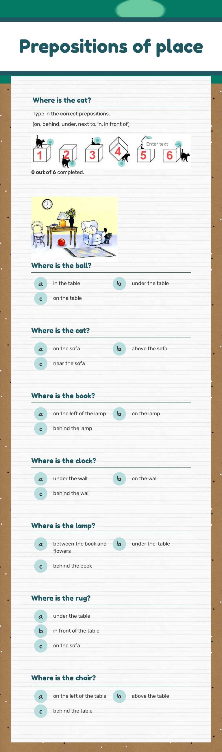 Master prepositions of place with this fun worksheet for young learners ...