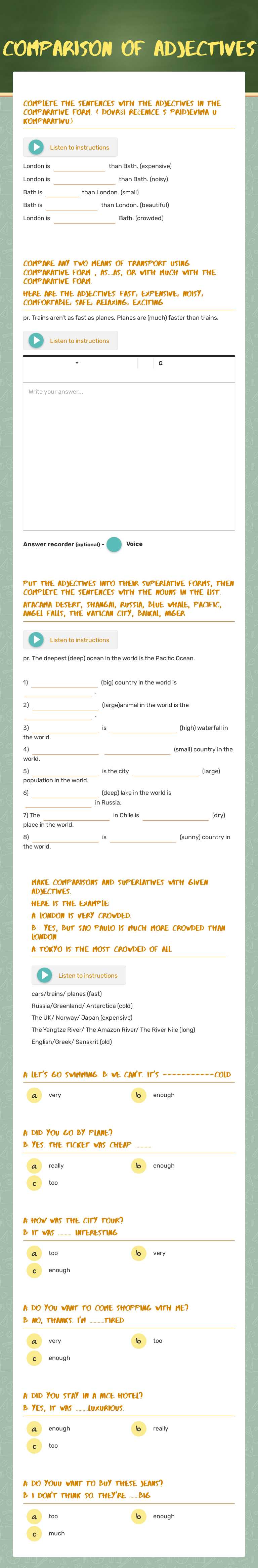 Master comparative and superlative adjectives! Practice forming and ...