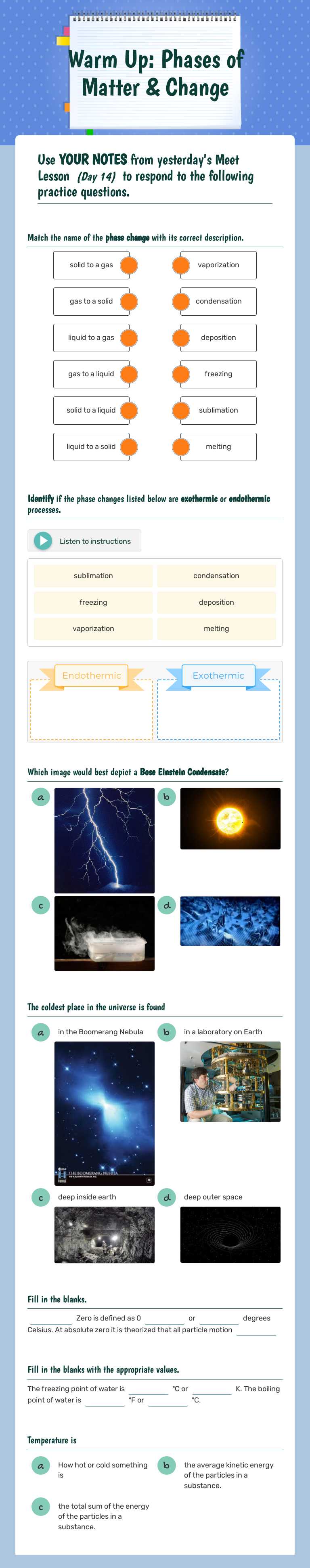 Master phases of matter and phase changes with our interactive practice ...