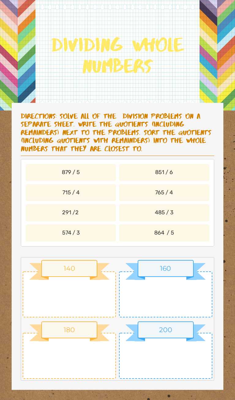 DIviding Whole Numbers by Taylor Thomas- Perkins | Interactive ...
