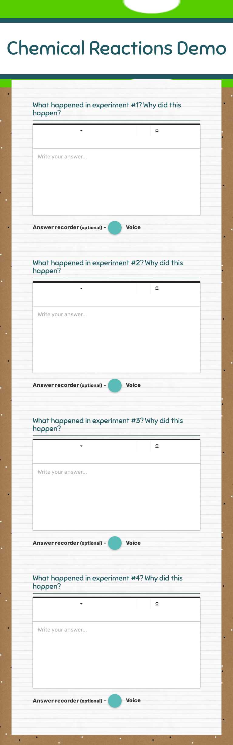 Discover chemical reactions through engaging experiments! Observe and ...