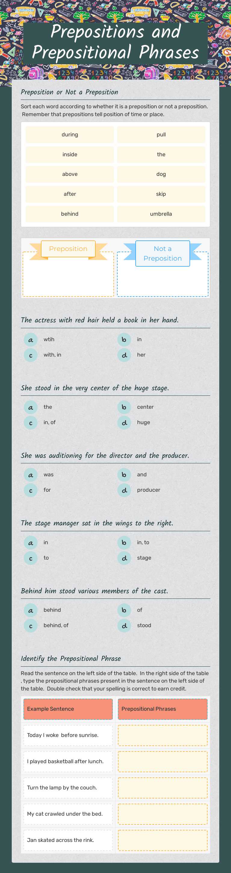 Master prepositions and prepositional phrases with this 7th-grade ELA ...