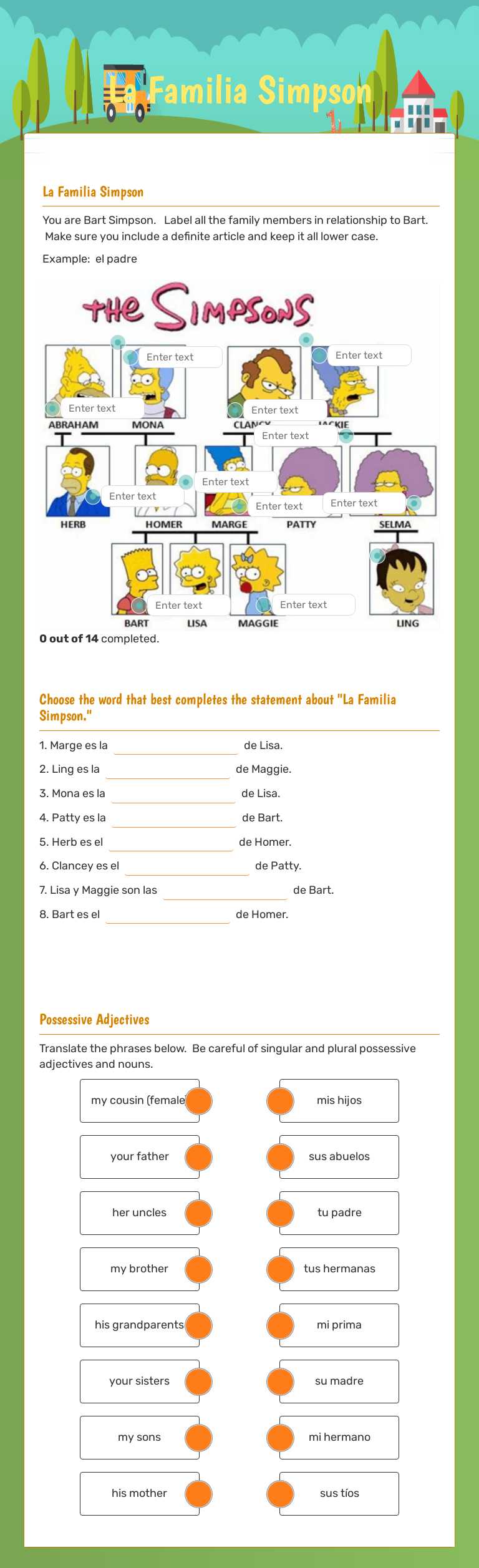 Learn Spanish family terms with 'La Familia Simpson'! | La Familia ...