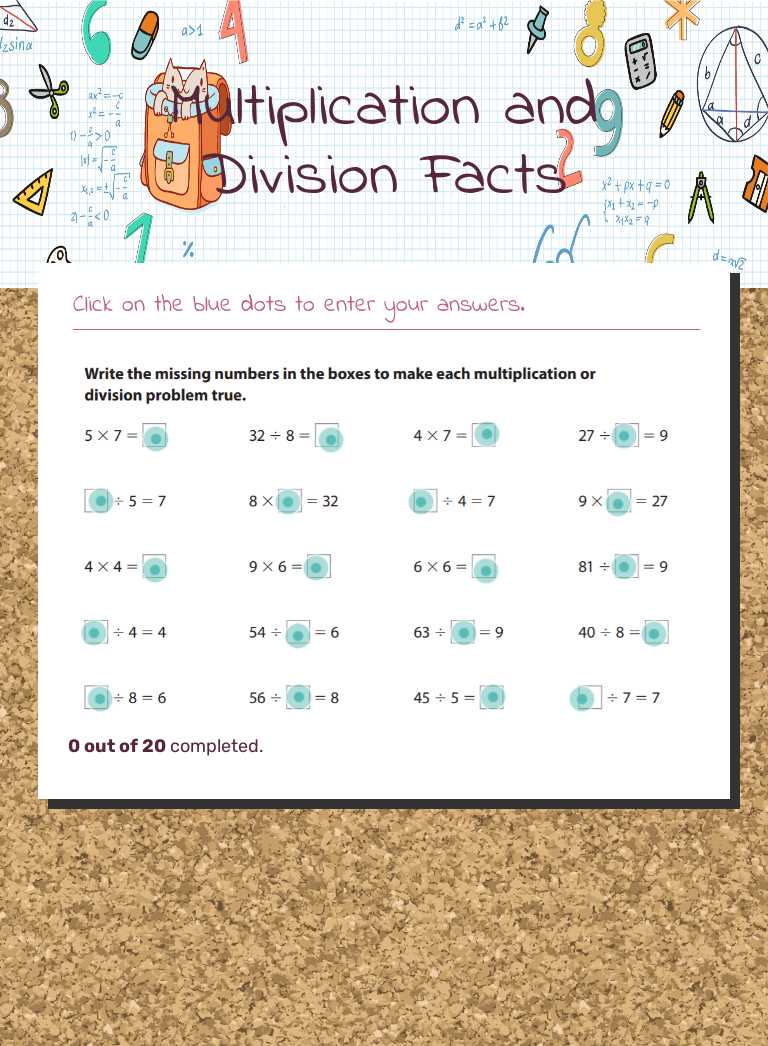Multiplication and Division Facts by Sherree Price | Interactive ...