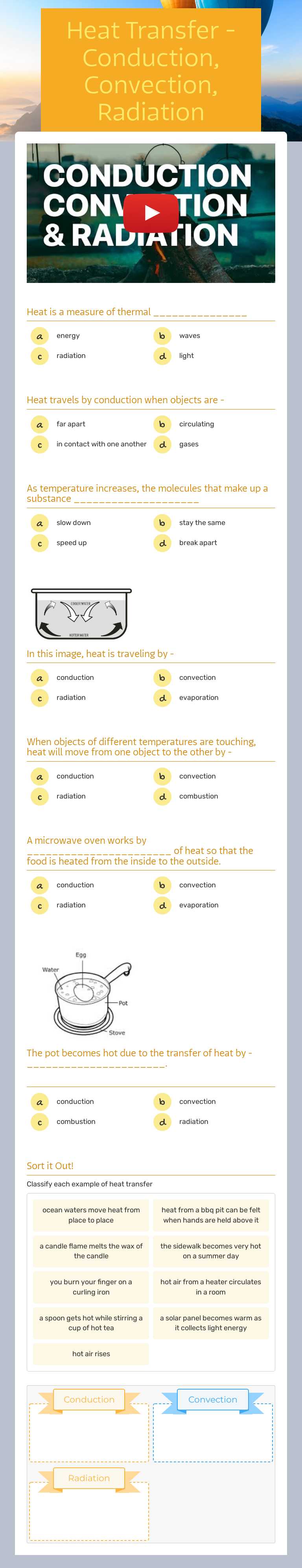 Heat Transfer - Conduction, Convection, Radiation by Nicole Rohrbach ...