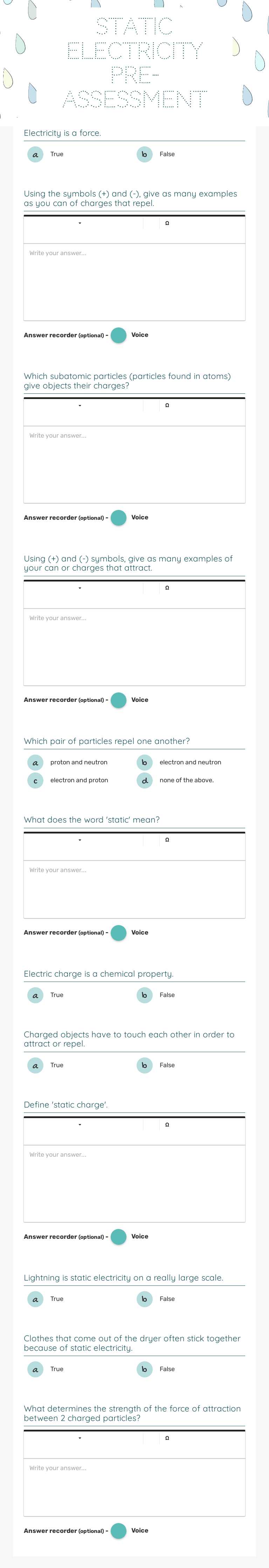 Test your knowledge of static electricity! Understand charges ...