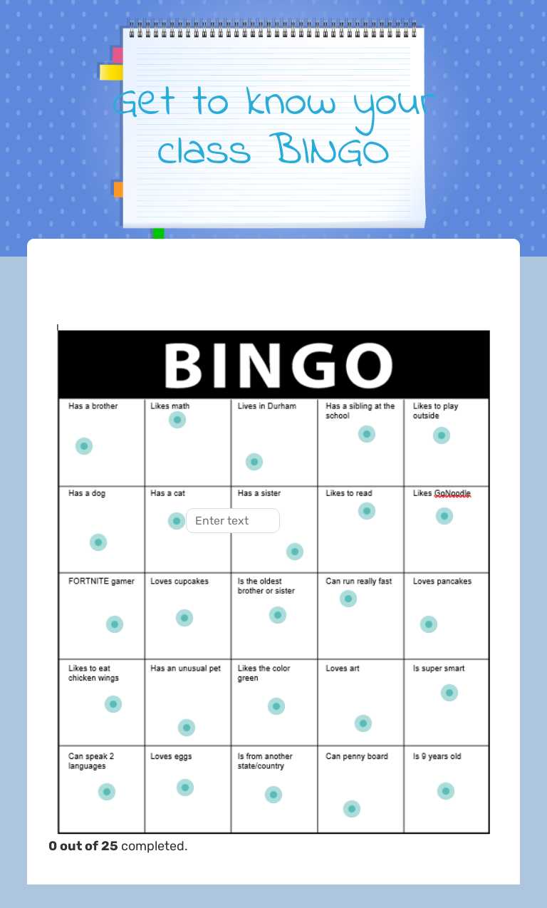 Get to know your class BINGO by Nicole Woodson | Interactive Worksheet ...