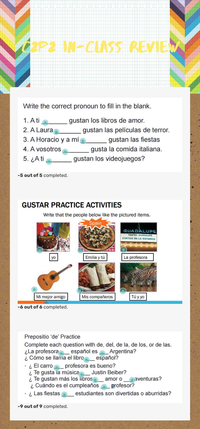 Boost understanding! This in-class review worksheet helps students ...