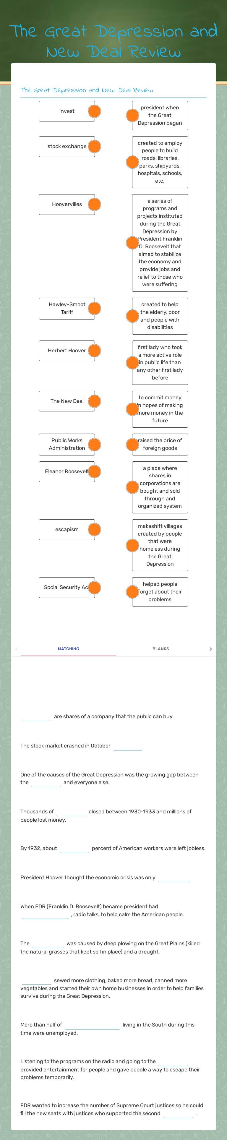 Master the Great Depression and New Deal! Review key terms & events for ...