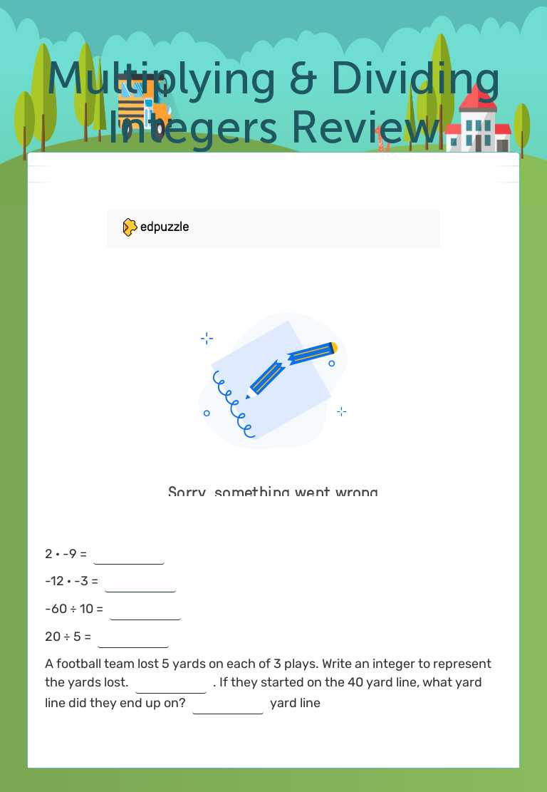 Multiplying & Dividing Integers Review by Shannon OConnell ...