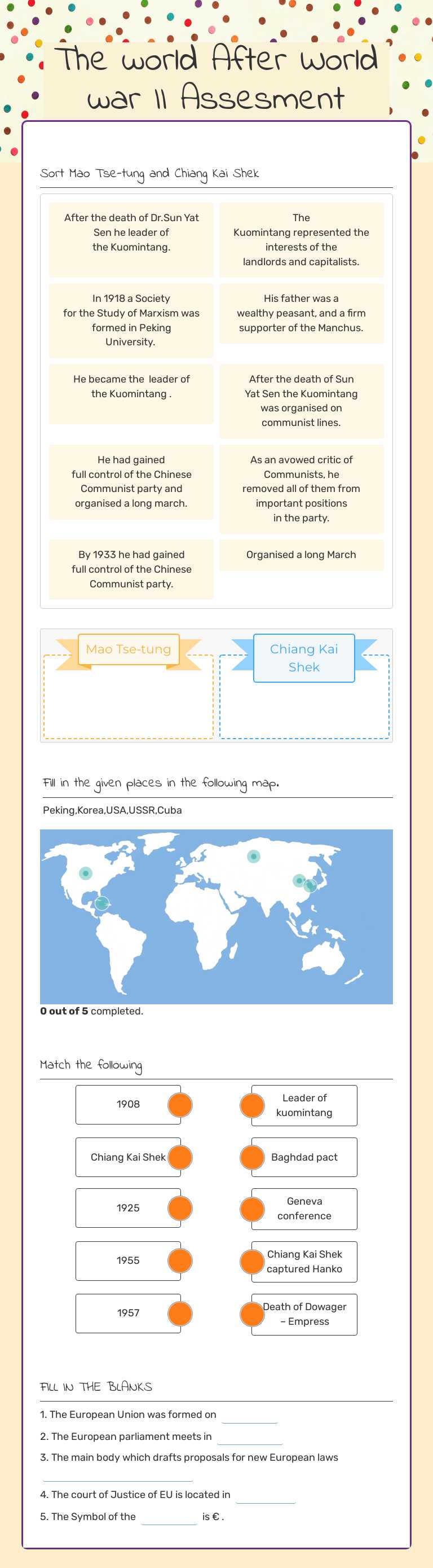 Test your knowledge of post-WWII leaders, global events, and European ...
