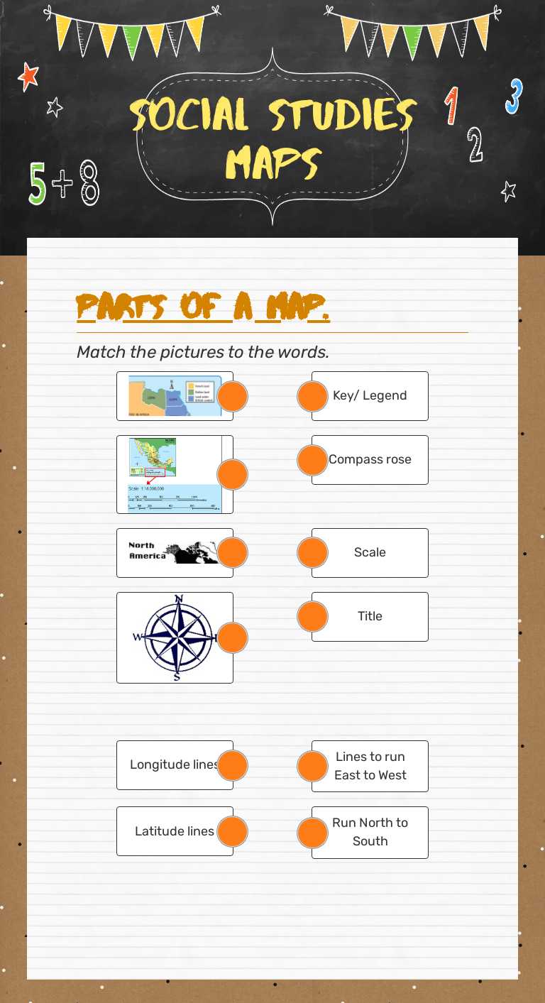 Master map elements! Learn title, compass rose, key, scale, and more ...