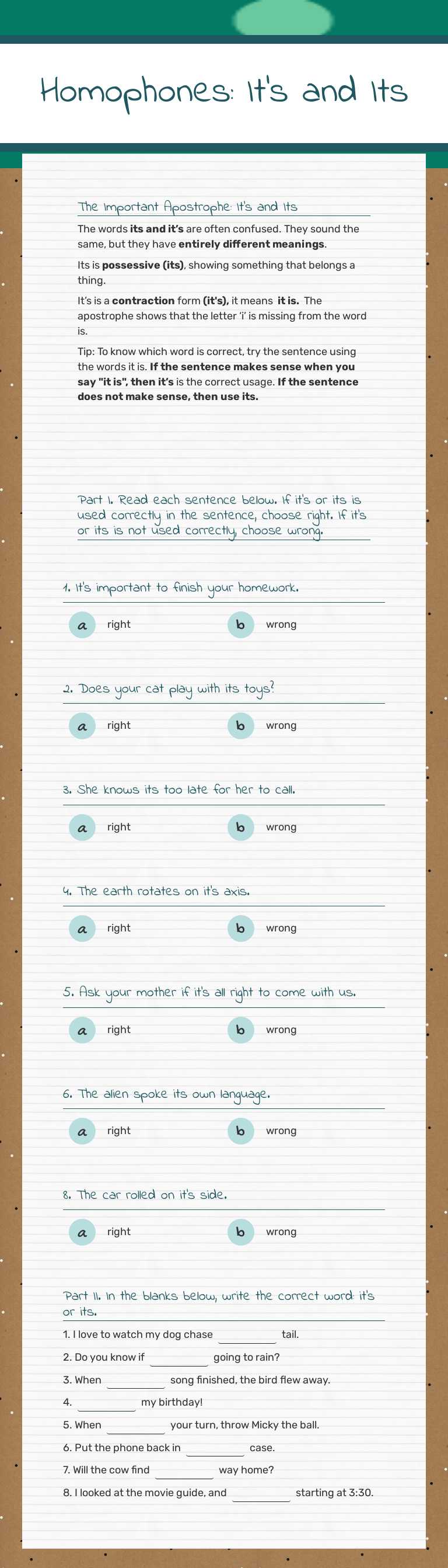 Confused by 'it's' and 'its'? Master this tricky grammar pair with our ...