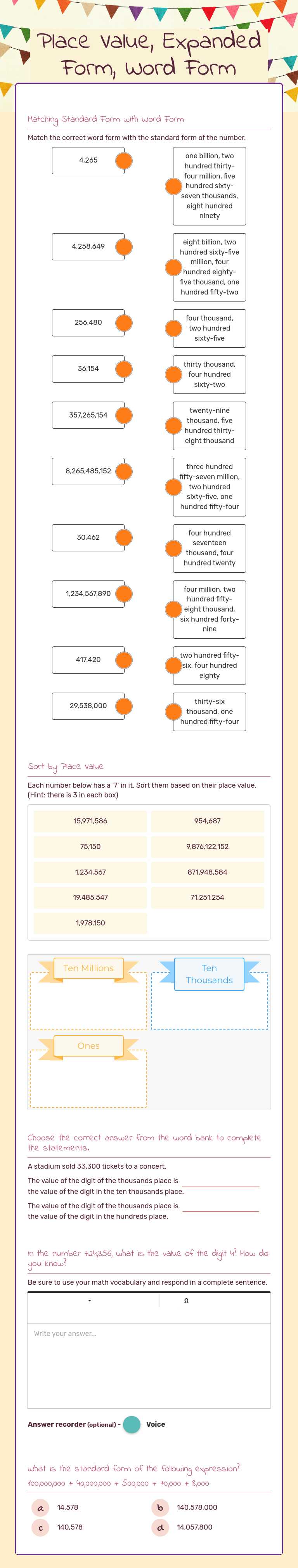 Boost number sense! Practice place value, expanded form, and word form ...