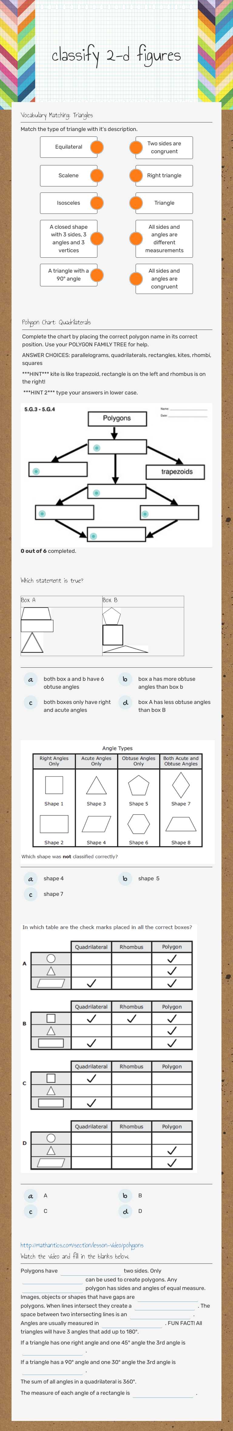Learn to classify 2D shapes like triangles and quadrilaterals ...