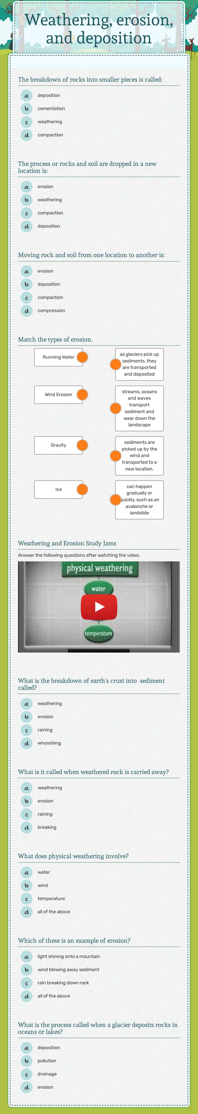Master weathering, erosion, and deposition with our engaging science ...