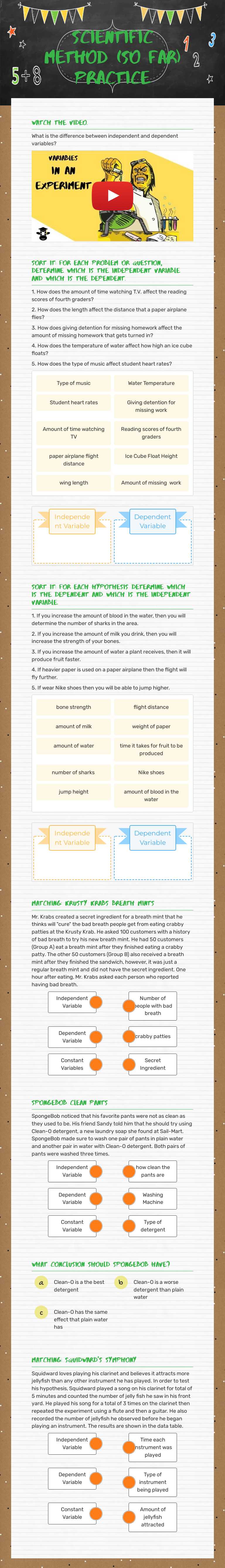 Master scientific method variables! Practice identifying independent ...
