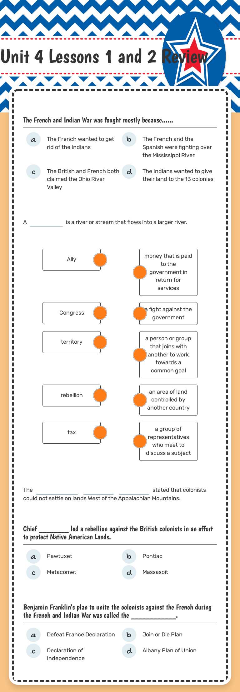 Review the French and Indian War! Learn about causes, vocabulary, and ...