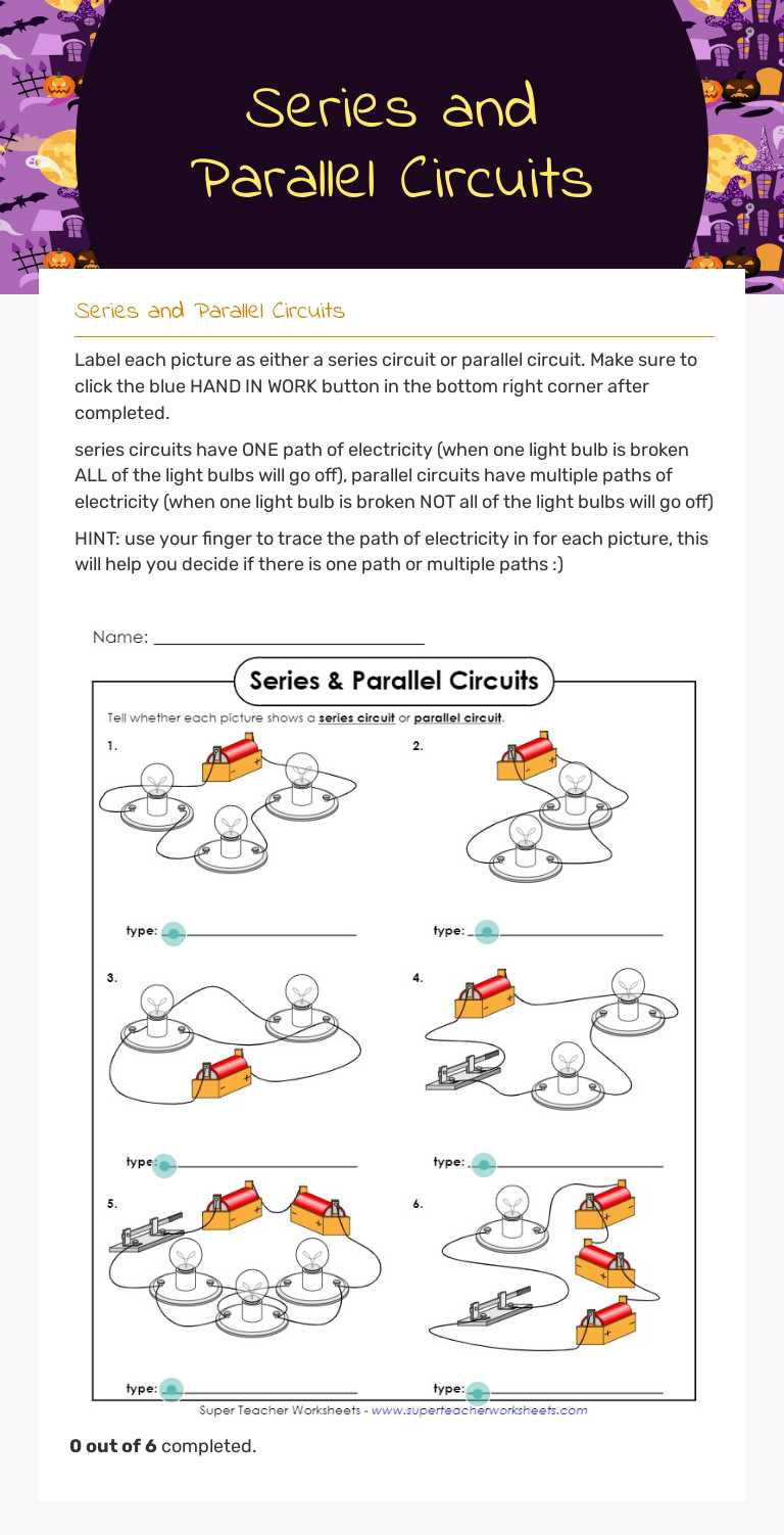 Series and Parallel Circuits by Janette Salazar | Interactive Worksheet ...