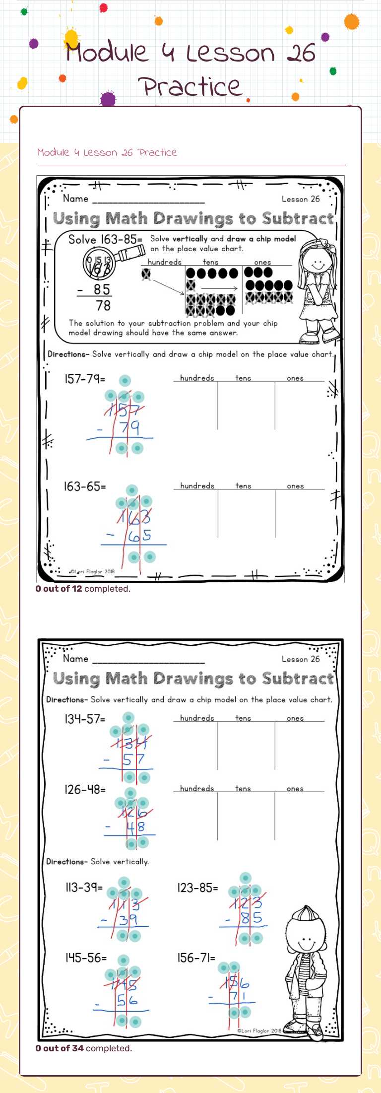 Module 4 Lesson 26 Practice by Jennifer Cameron | Interactive Worksheet ...