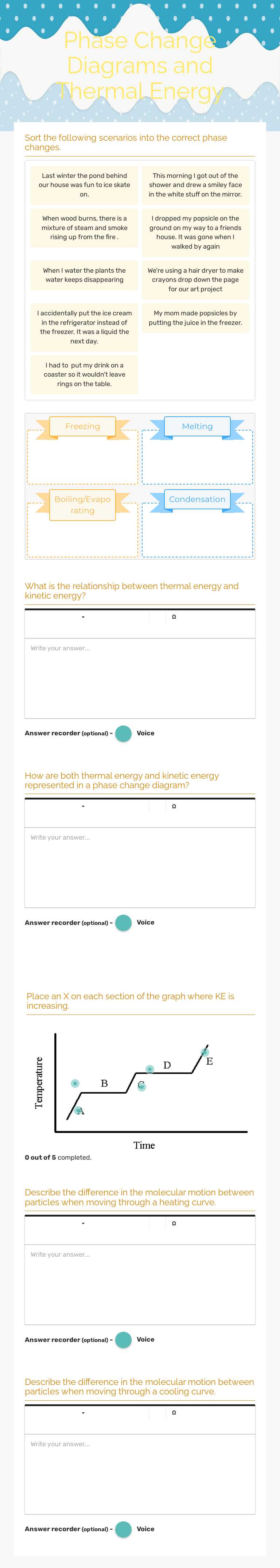 Phase Change Diagrams and Thermal Energy by Shanelle Nickens ...